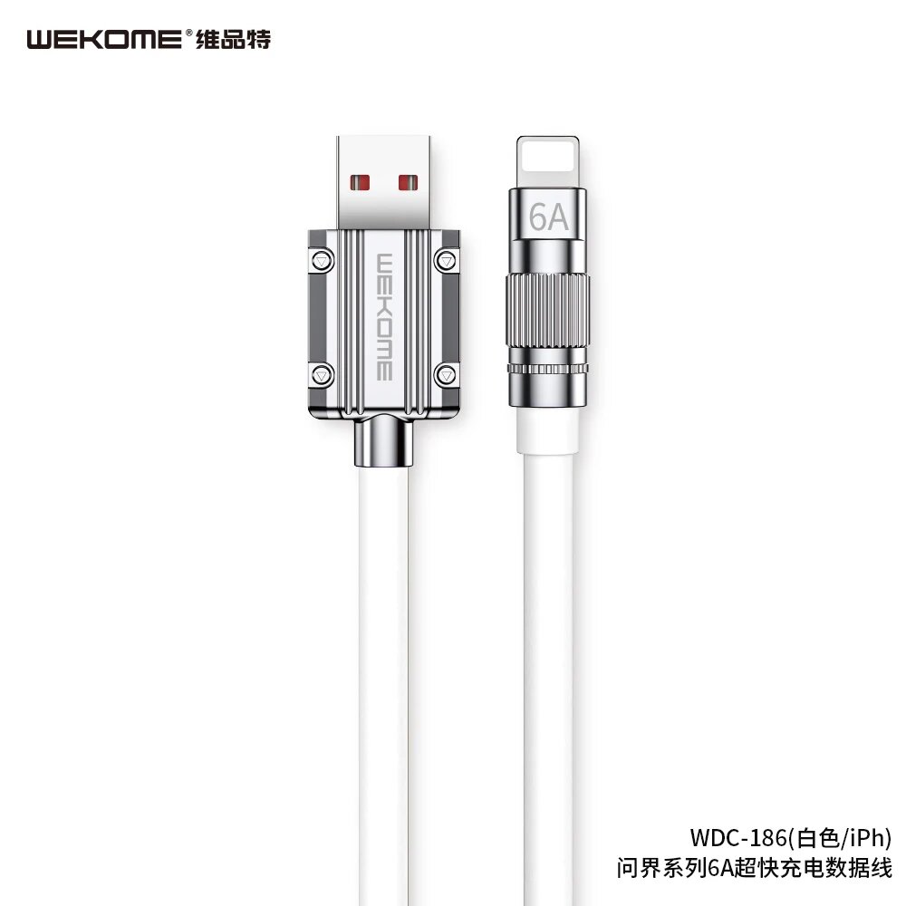 WEKOME Кабель USB-C to Lightning, White A