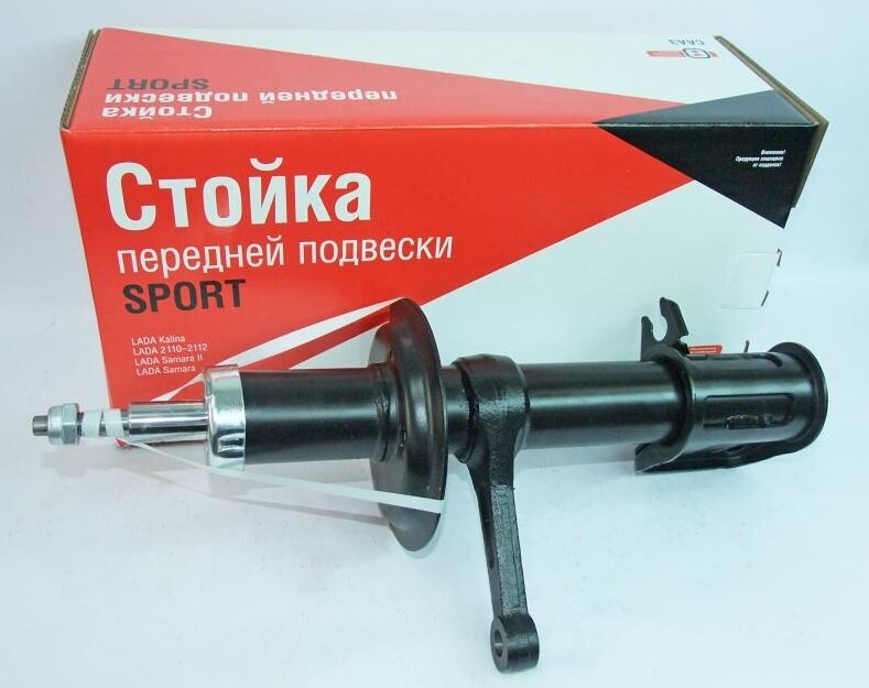 Амортизатор для ВАЗ 2108 перед. стойка лев. (СААЗ) газ. "Спорт"