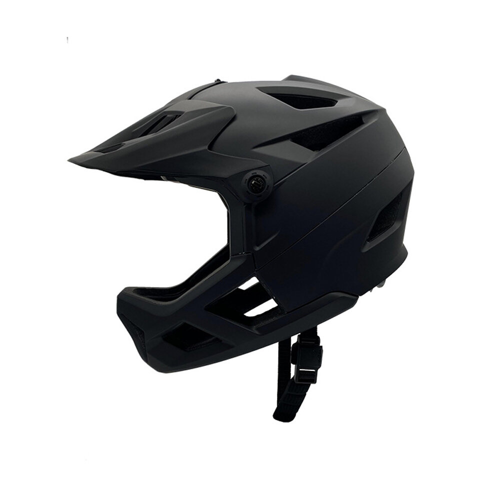 Full Face Mountain Bike Helmet for Men Women Road Lightweight Adjustable Visor and Goggle Port 55-59CM Impact-Resistant Bicycle