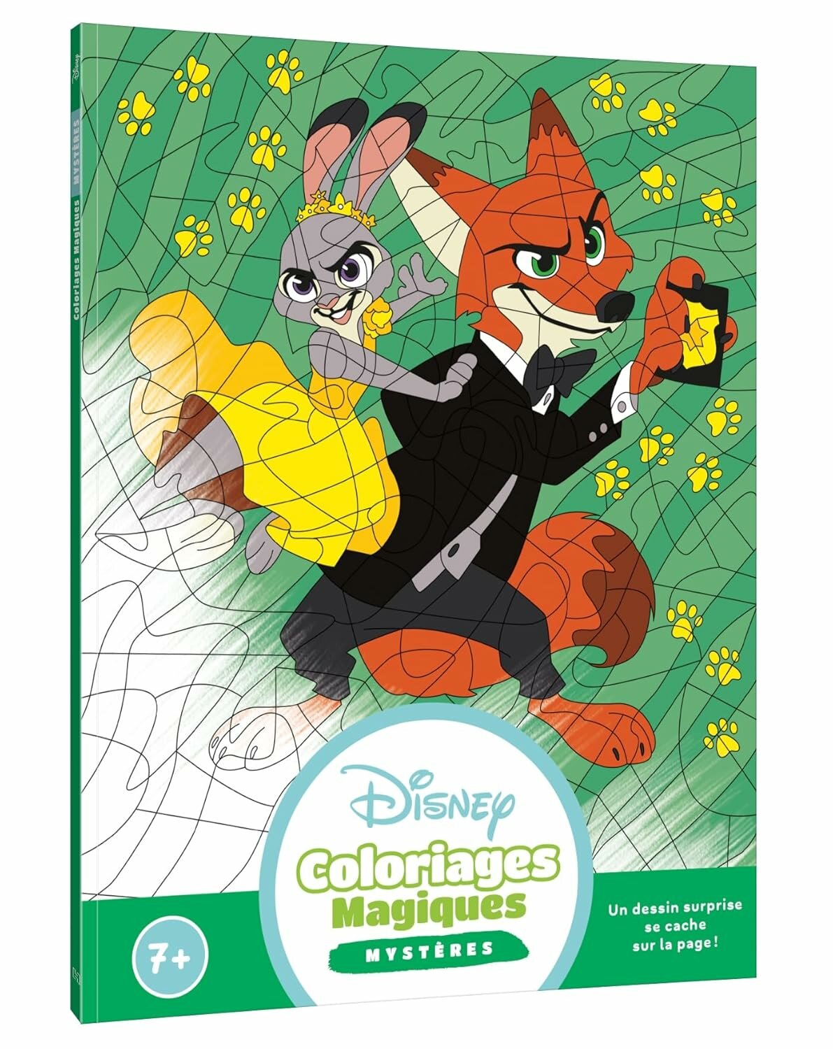 Раскраска по номерам Hachette Disney Coloriages Magiques - Mysteres Zootopie 2/Зверополис, 32 стр. - 2017343102