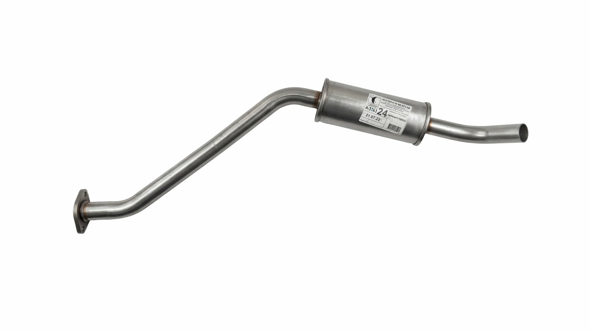 Автомобильный глушитель дополнительный на ВАЗ инжектор / резонатор средняя часть ТДГ из нержавеющей стали для машин LADA ВАЗ 2107, 21053, 21073, 2106 с инжекторным двигателем, Евро 2