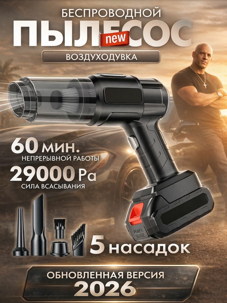 Автомобильный пылесос / мини пылесос