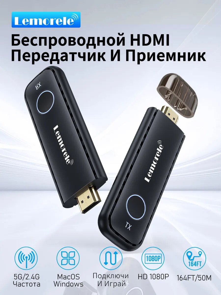 Беспроводной HDMI передатчик и приемник 50 метров 1080P