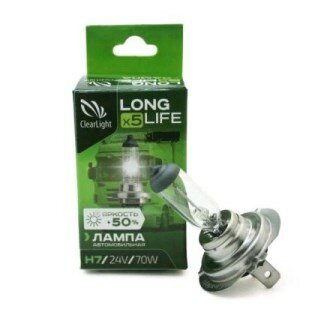 Лампа Clearlight H7-24-70 Long Life****************************