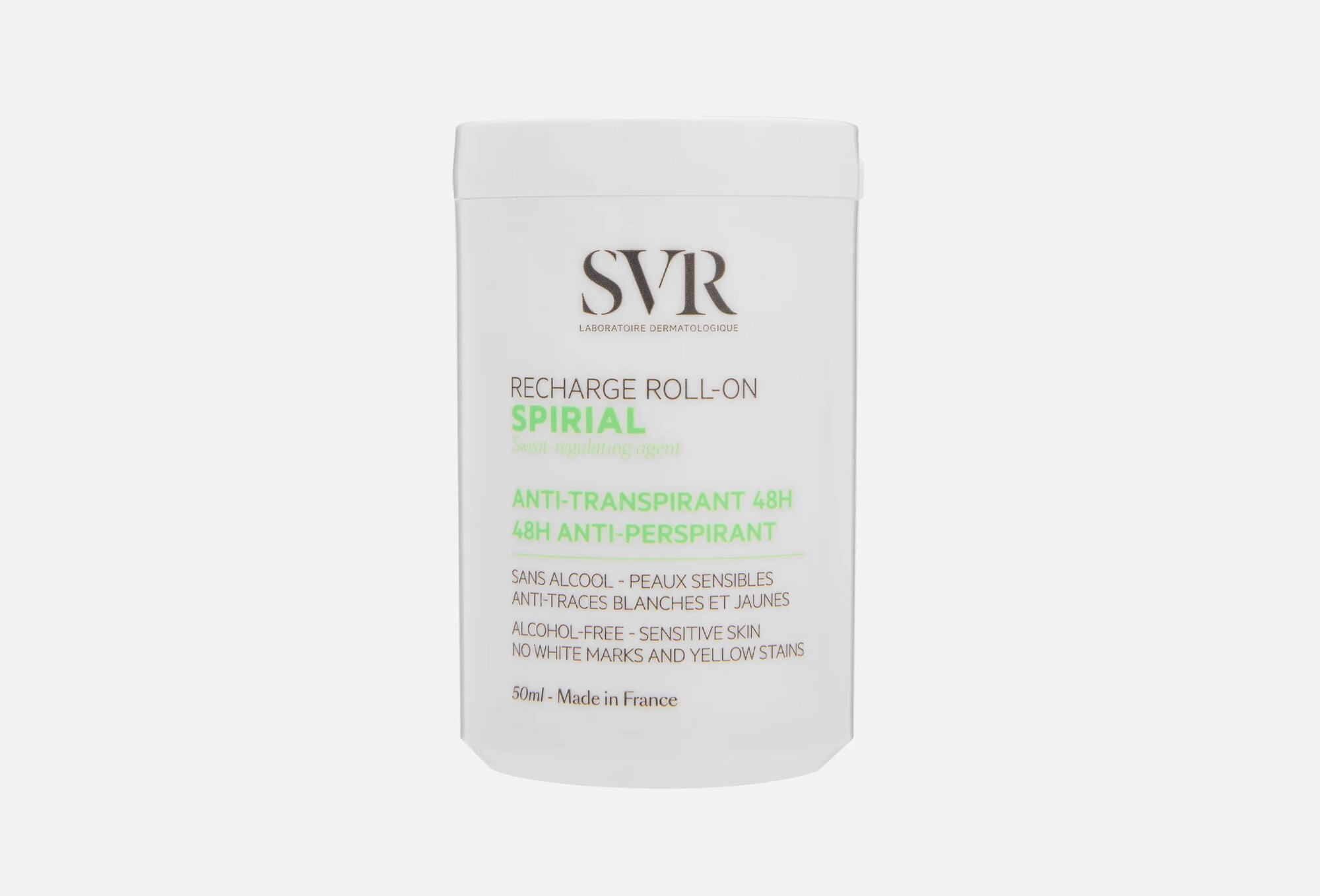 Рефил роликового дезодоранта-антиперспиранта SVR SPIRIAL, 50 мл