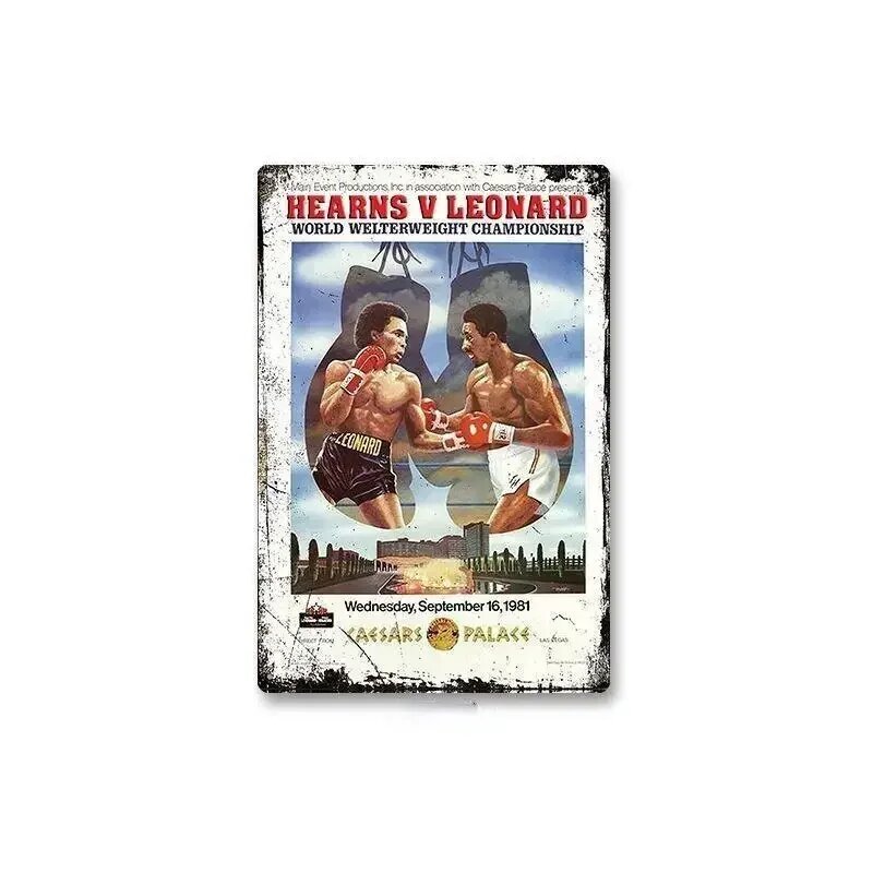 Вывеска бокс Hearns v Leonard 40x30cm, цвет 22