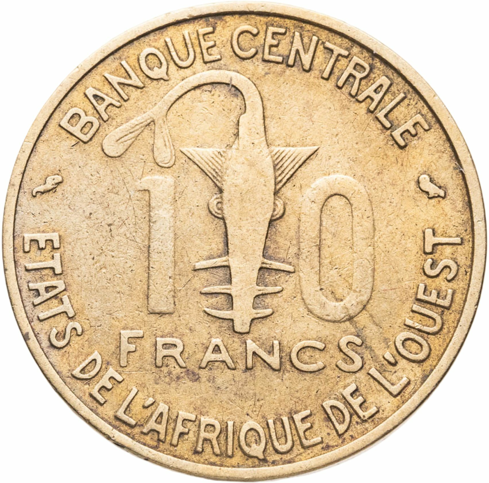 Западная Африка BCEAO 10 франков francs 1959, Бронза, в сохранности VF