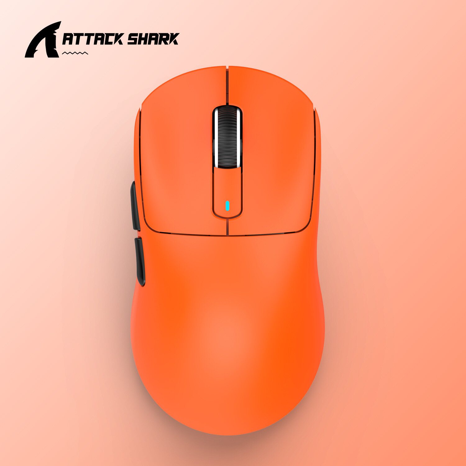 Attack Shark X3 3-режимный перезаряжаемый игровой мышь с липучкой оранжевый проводная беспроводная Bluetooth