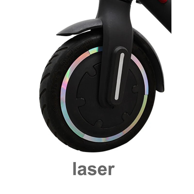 Светоотражающие наклейки на колесо M365 laser, черные