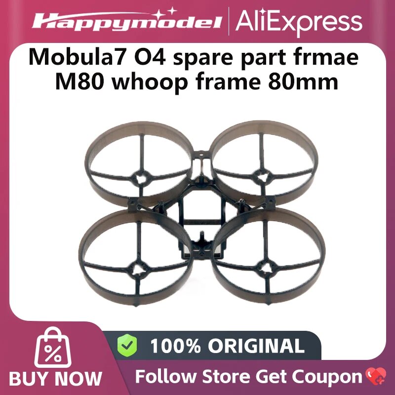 Happymodel Mobula7 O4 рама 80 мм прозрачно-черная