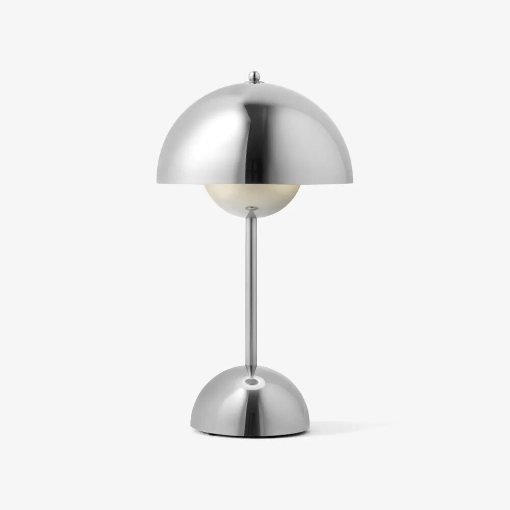 Настольная лампа Flowerpot Analog LED Chrome
