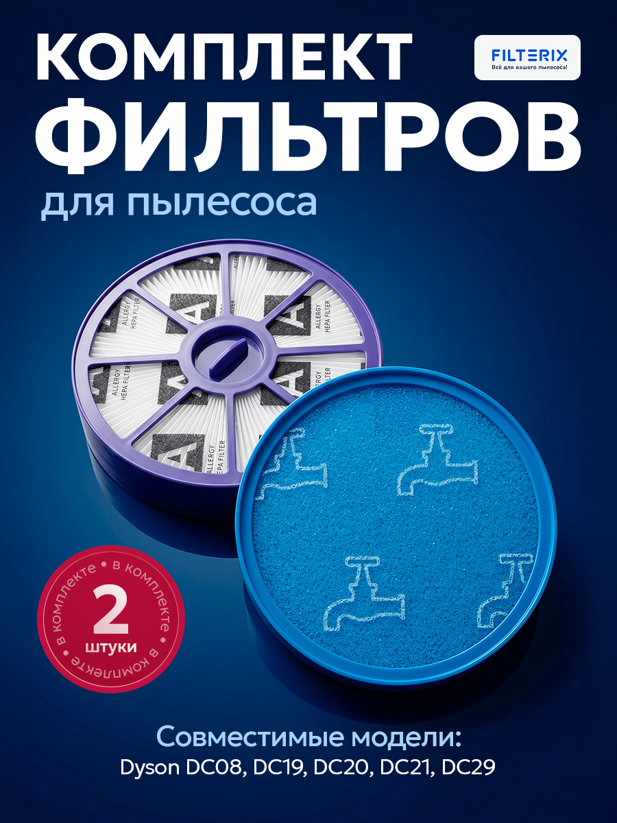 Комплект фильтров для пылесоса дайсон Dyson DC19, DC20, DC21, DC29