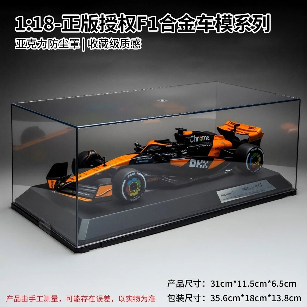 Модель болида F1 1:18 металл, цвет A с коробкой