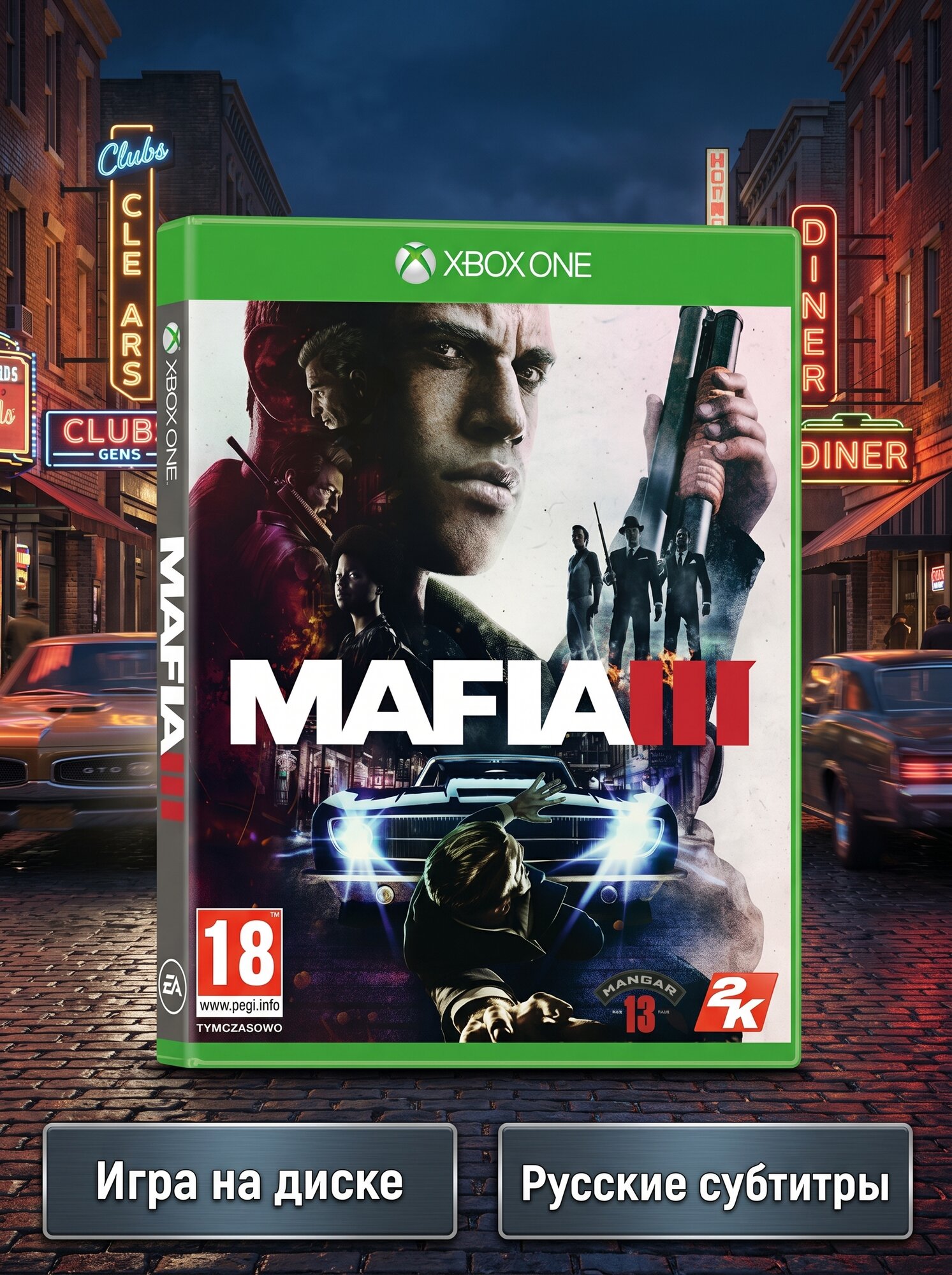 Игра XBOX ONE Mafia 3 диск (Xbox Series, Xbox One, Русские субтитры)