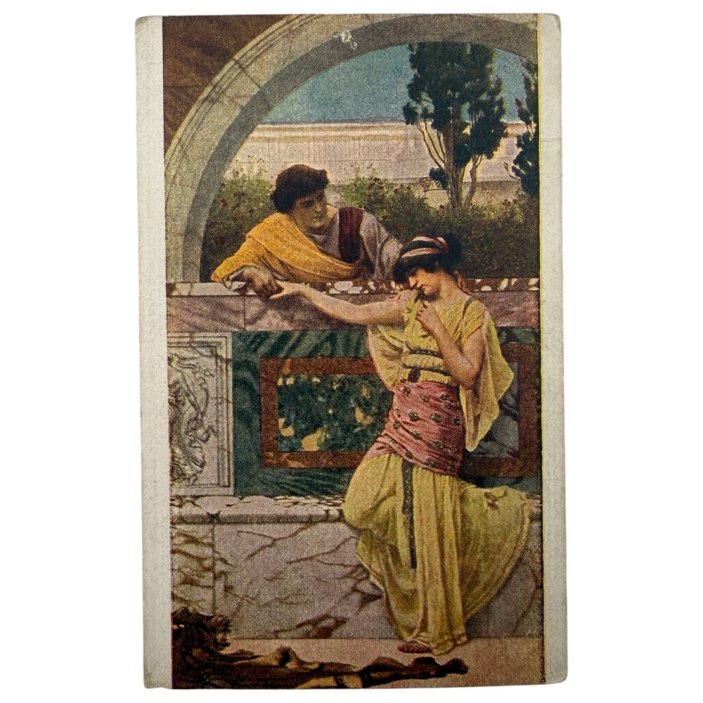 Почтовая открытка "И. Годвард - Да или нет?" 1914-1917 гг. Палитра, Российская Империя