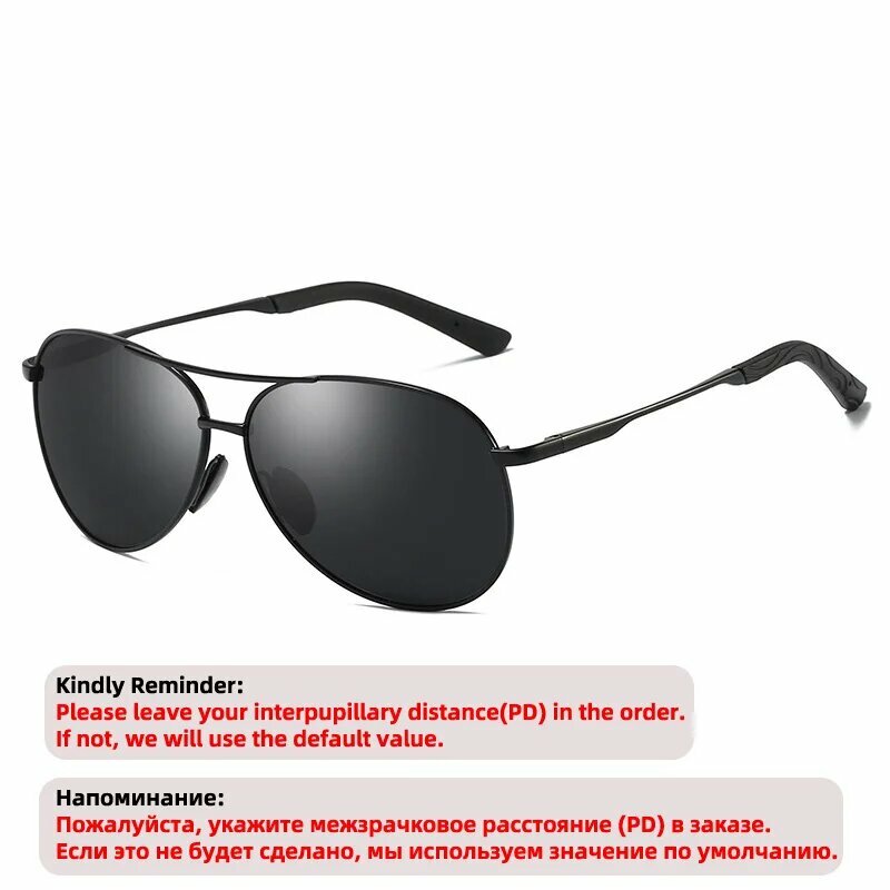 Shonemes Pilot Очки -125, Black Grey