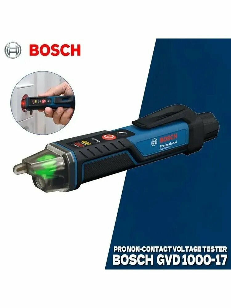 Bosch GVD 1000-17 бесконтактный тестер напряжения CAT IV 1000V IP67