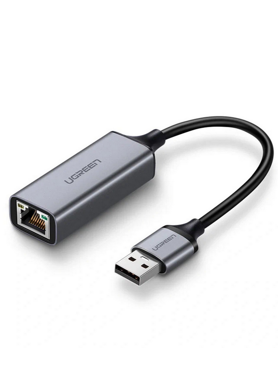 Адаптер UGREEN CM209 (50922) USB to RJ45 Ethernet Серый RJ-45 RU
