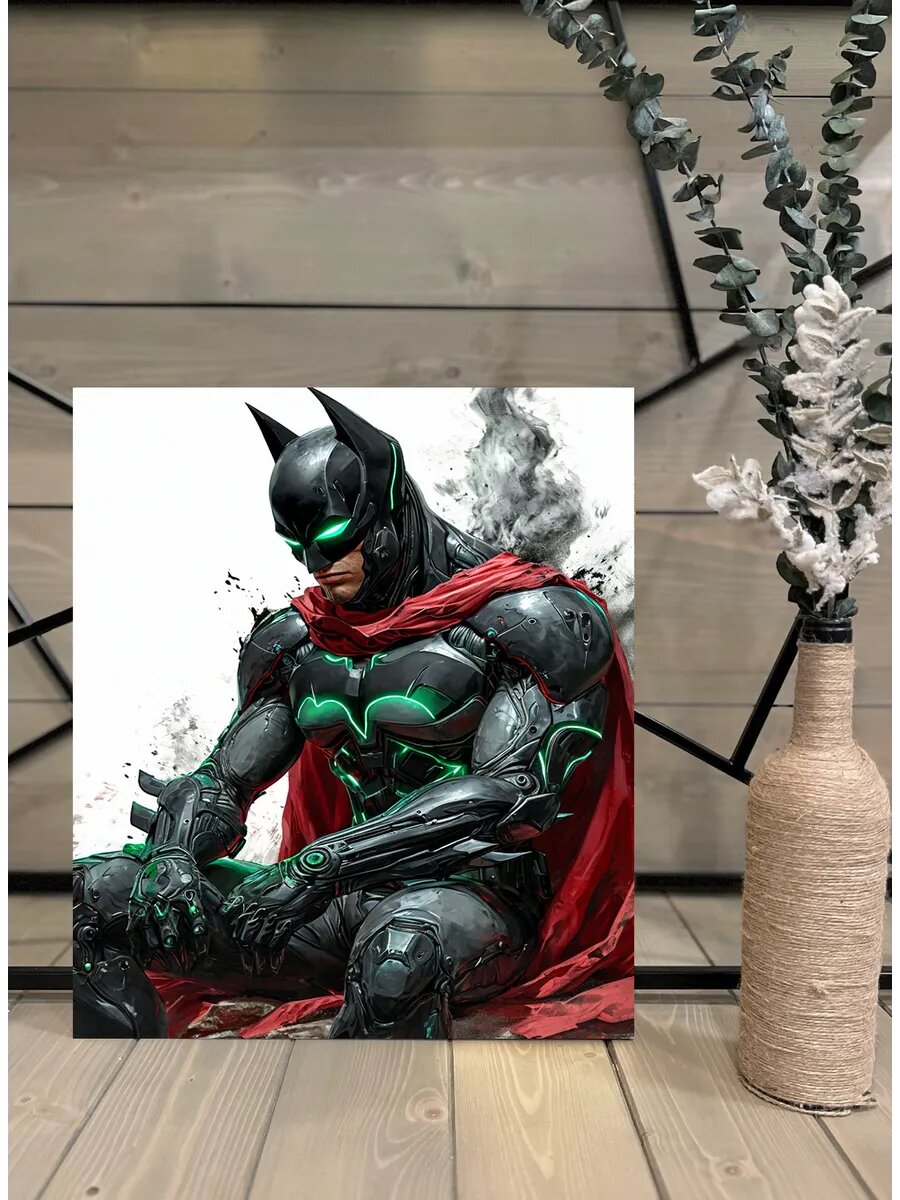 Картина на стену для интерьера «Бэтмен», холст на подрамнике, InterHobby, 40х50 см