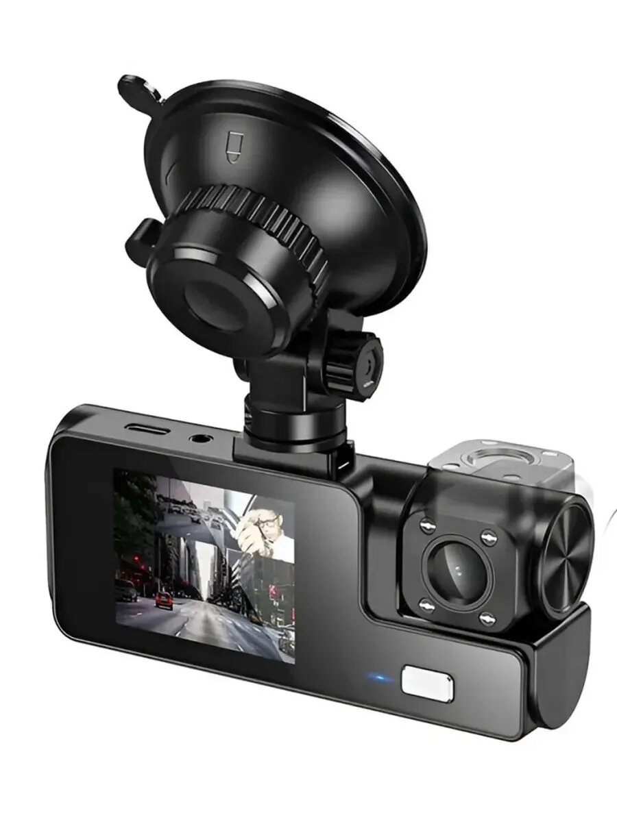 Автомобильный регистратор с 3 камерами и Wi-Fi
