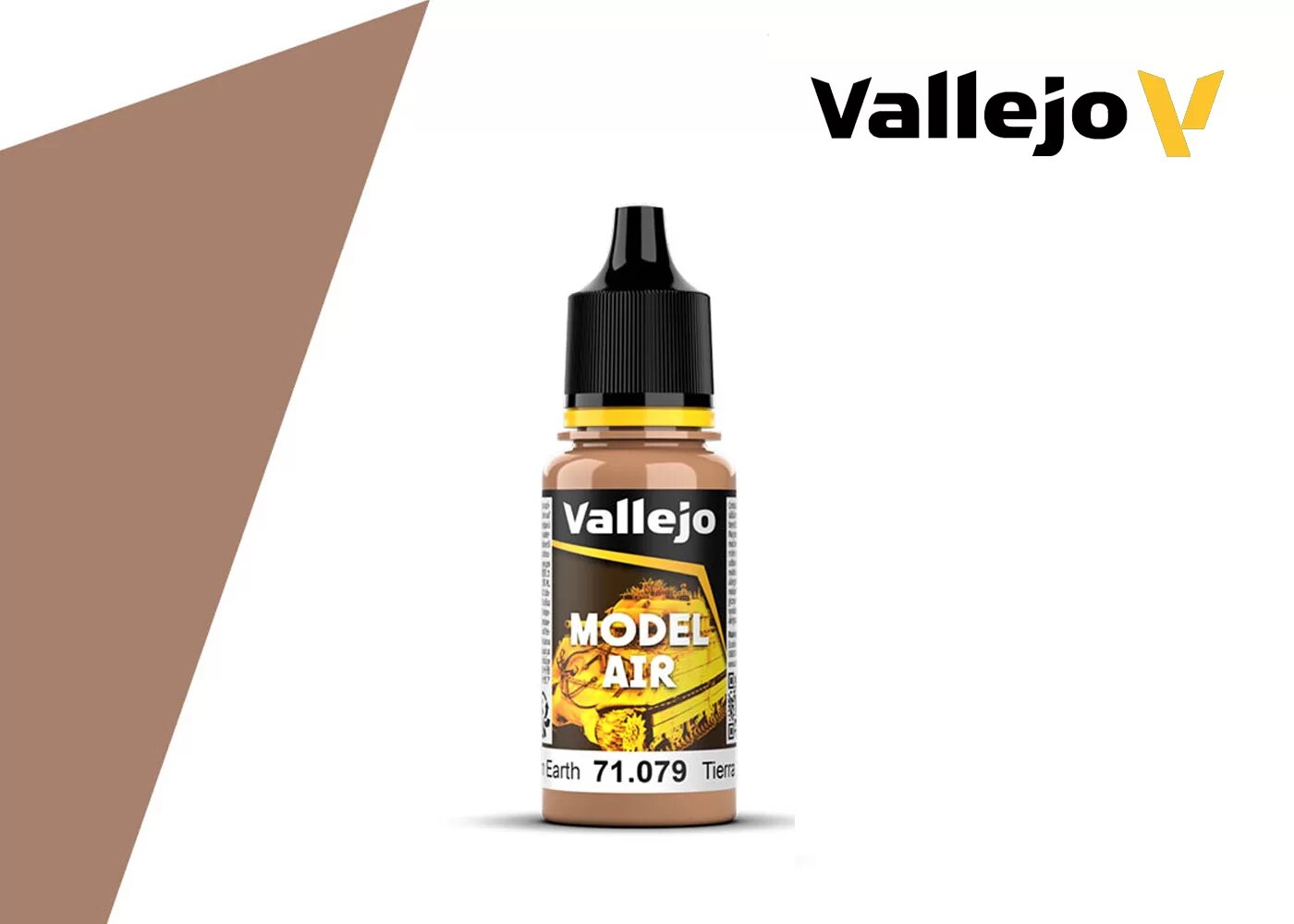 Краска Vallejo Model Air: Flat Tan 71.079 акриловая 17 мл для аэрографа
