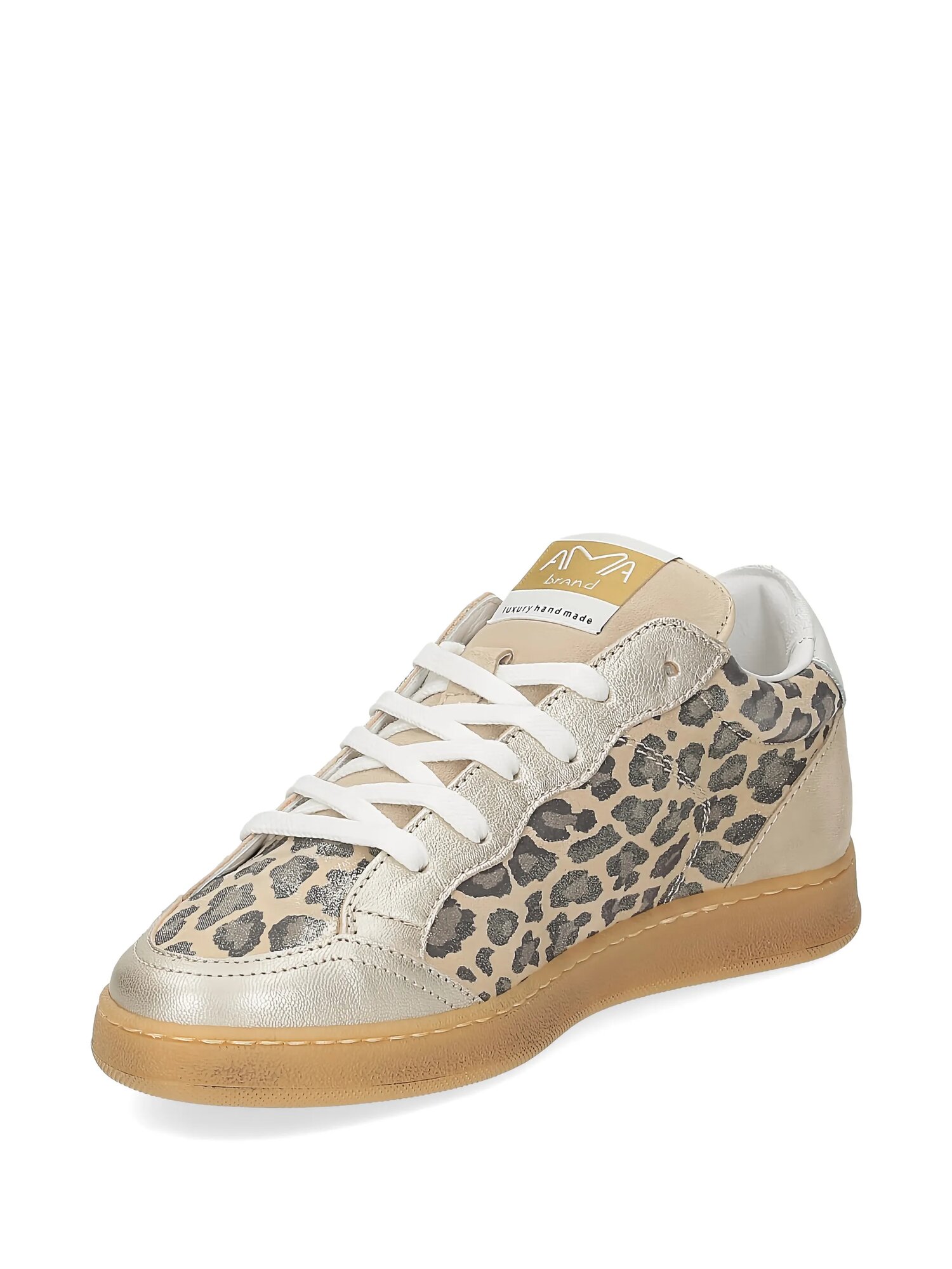 Кроссовки AMA Brand Leopard-print metallic sneakers, размер 37, разноцветный — фото 1