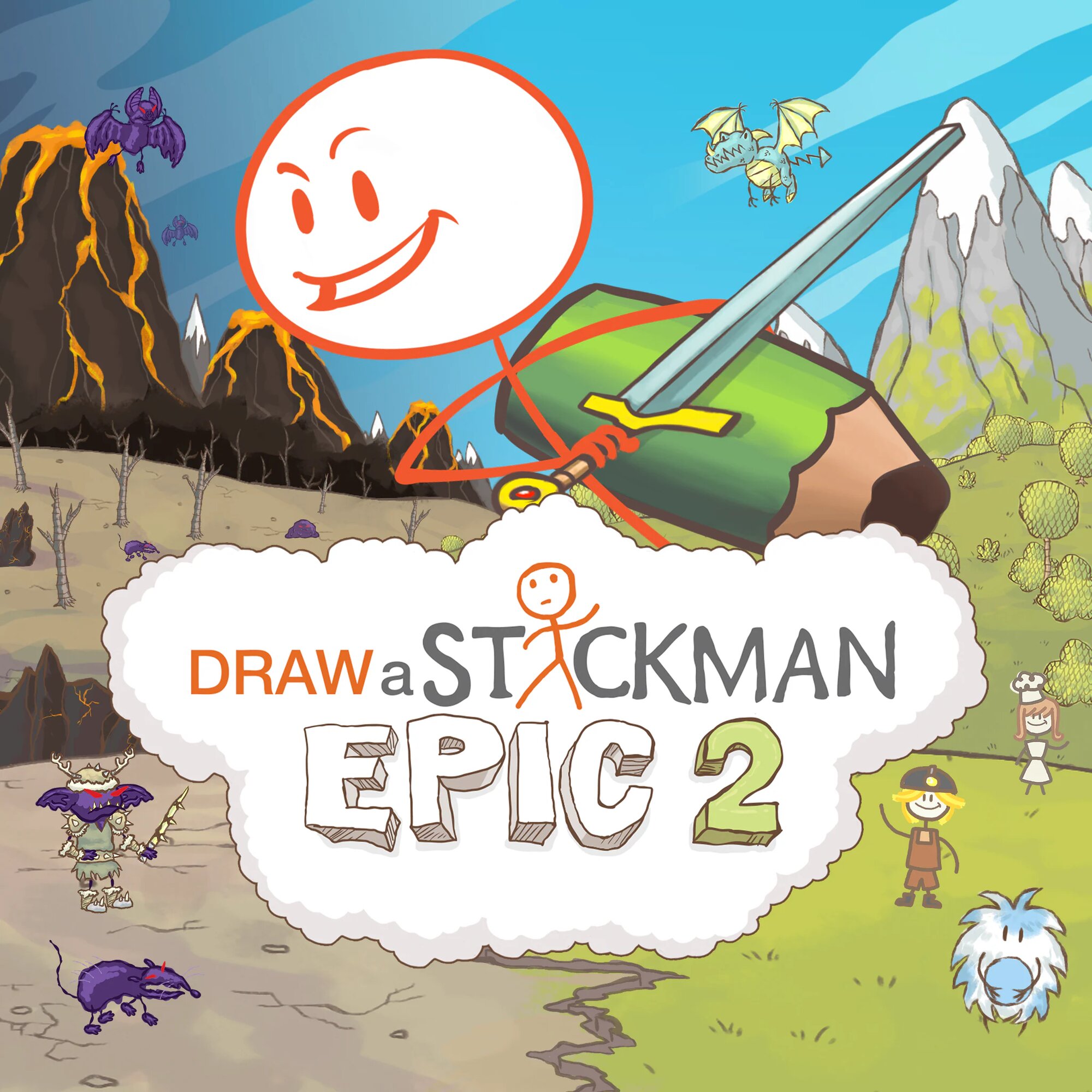 Игра Draw a Stickman: EPIC 2, цифровое издание PlayStation 4, регион Индия / код пополнения баланса