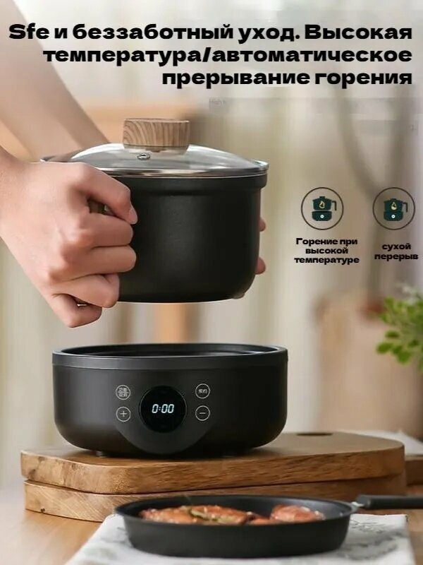 Мультиварка DUOGONGNENGDIANZHUGUO_木纹机械单锅（1.8升）_ob_x79Vc