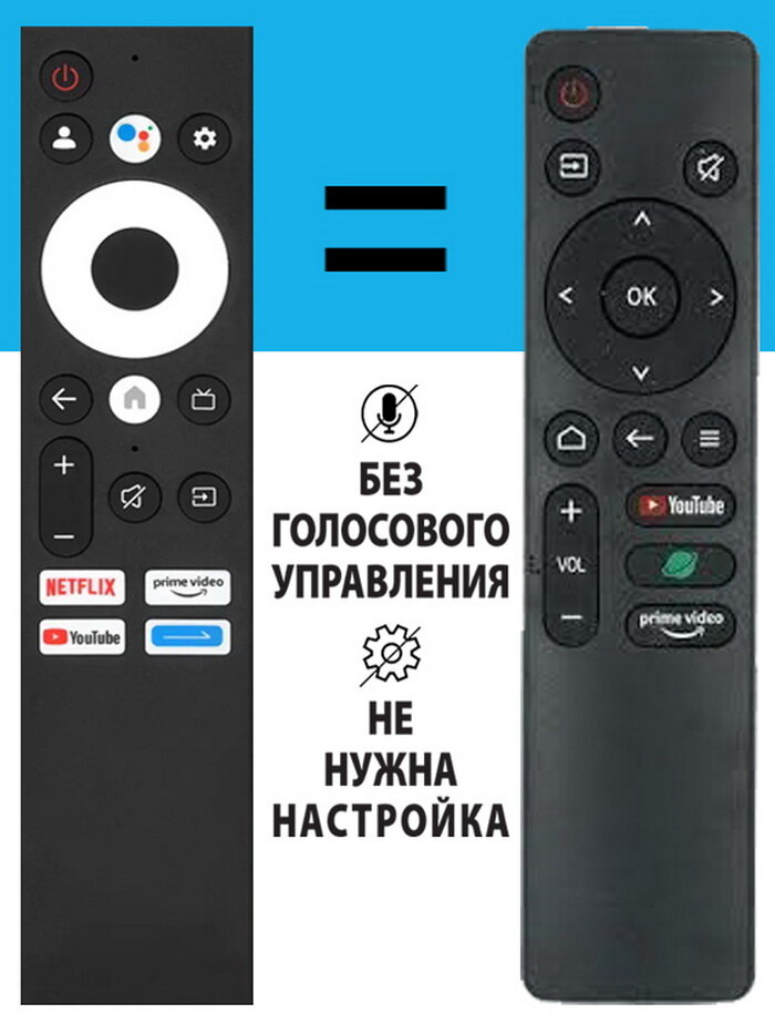 Заменяющий пульт SW-V8 для телевизоров Skyworth. Без голосового помощника!
