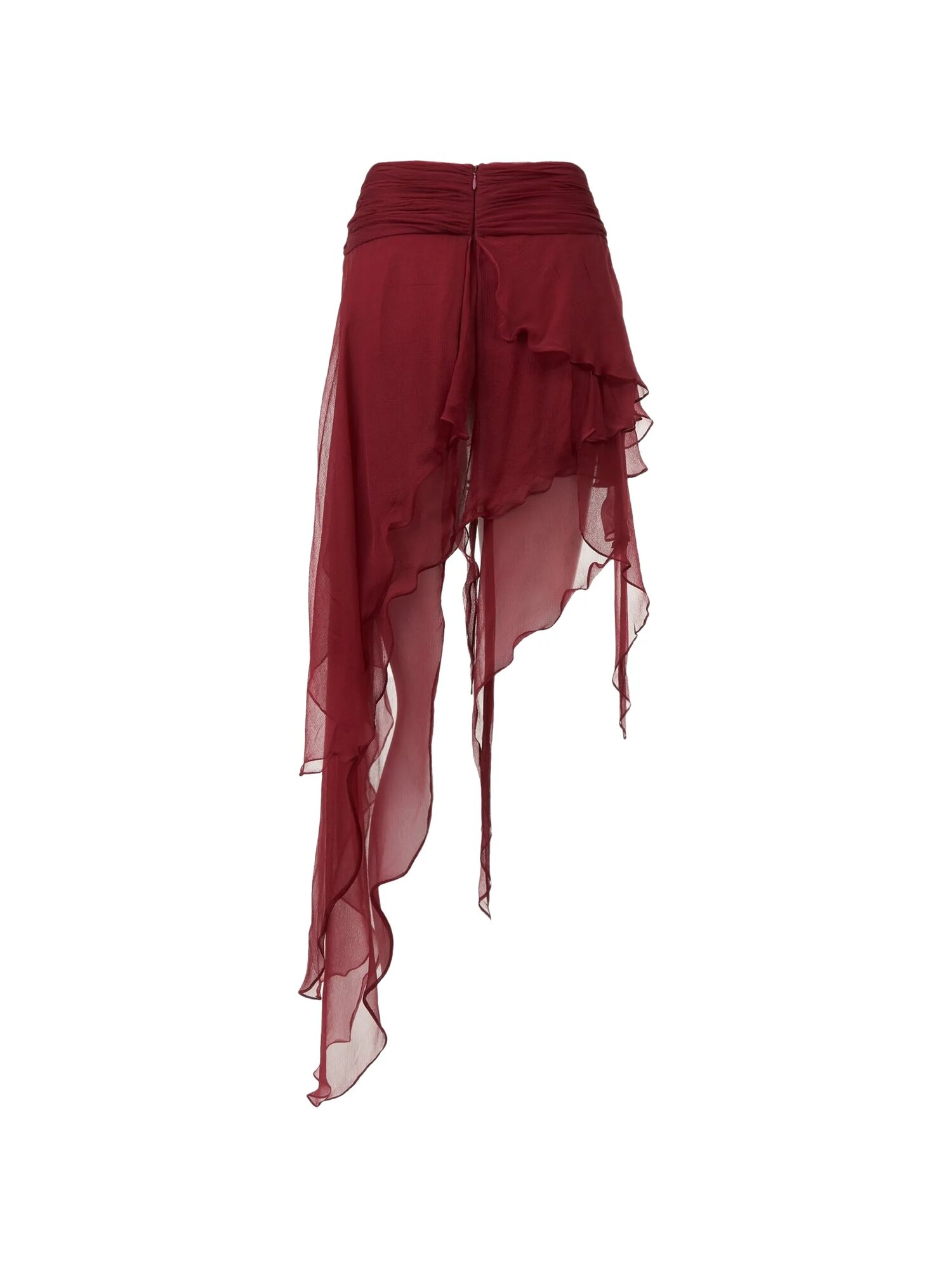 Юбка Stolen Stores Ruffled asymmetric skirt, размер 40, red — фото 1