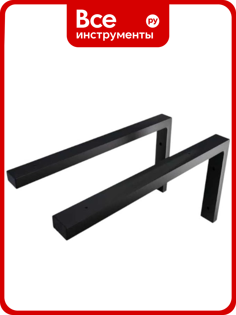 Кронштейн Life Metall для полки, столешницы, 39 см, черный LM-K1.03