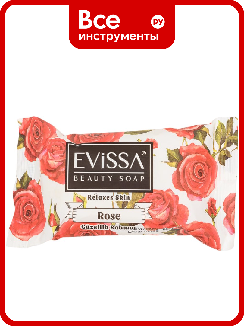 Туалетное мыло флоупак EVISSА 85 гр. Роза М2724