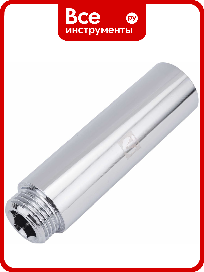 Удлинитель VALTEC 1/2 вн х80мм /хром/ VTr.198. C.0480 из латуни с хромовым покрытием для бытового использования