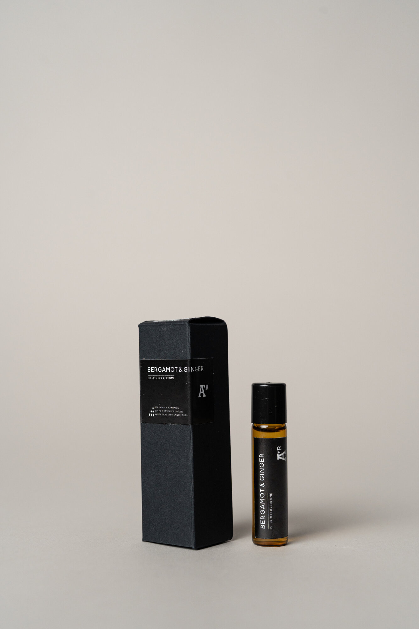 Парфюмированный роллер "BERGAMOT & GINGER" цитрусовый, зеленый, цветочный, 5 мл
