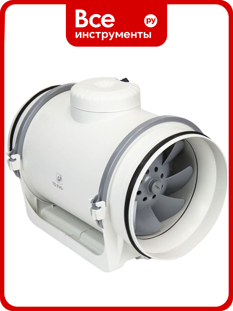 Вентилятор Soler&Palau TD EVO-100 220-240V 50/60HZ RE 03-0101-279, пластик, для снижения уровня шума