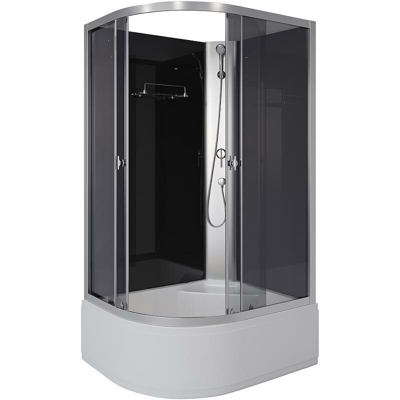 Душевая кабина Niagara Eco 110x80 E110 80 40R TN BK профиль хром, без гидромассажа, правая