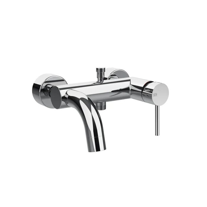 Смеситель для ванны с душем Gessi 18613 настенный, однорычажный, хром, глянцевый, латунный, без лейки, с керамическим картриджем