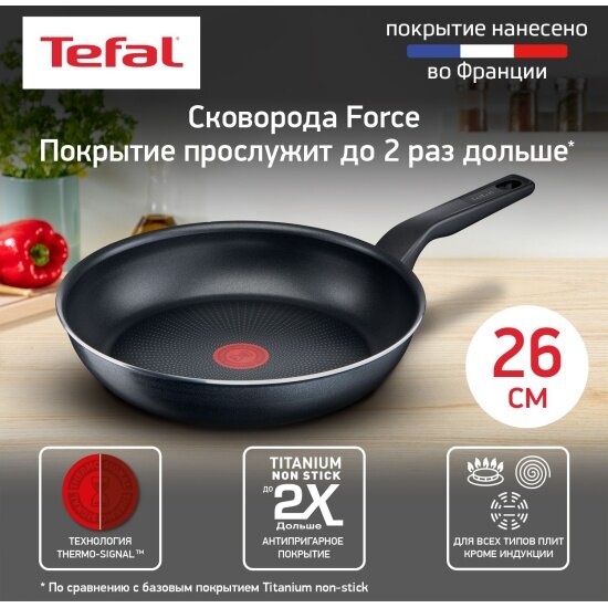 Сковорода Tefal Force 26 см 04218026
