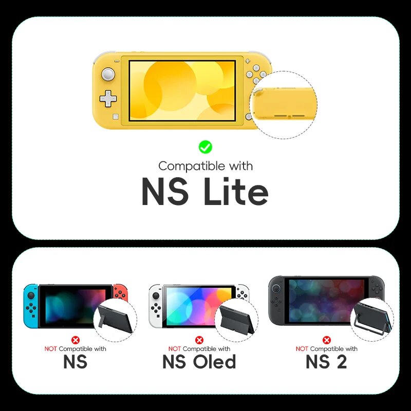 Чехол DATA FROG Crystal Shell для Switch Lite Crystal Case — фото 1