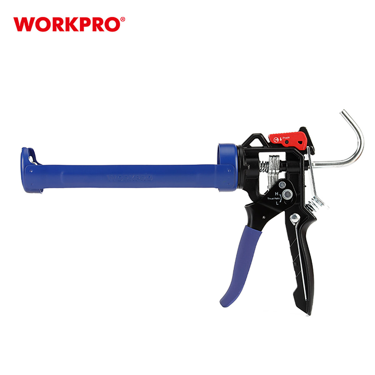 Пистолет для герметика Workpro, скелетный, для тяжелых работ, 310 мл