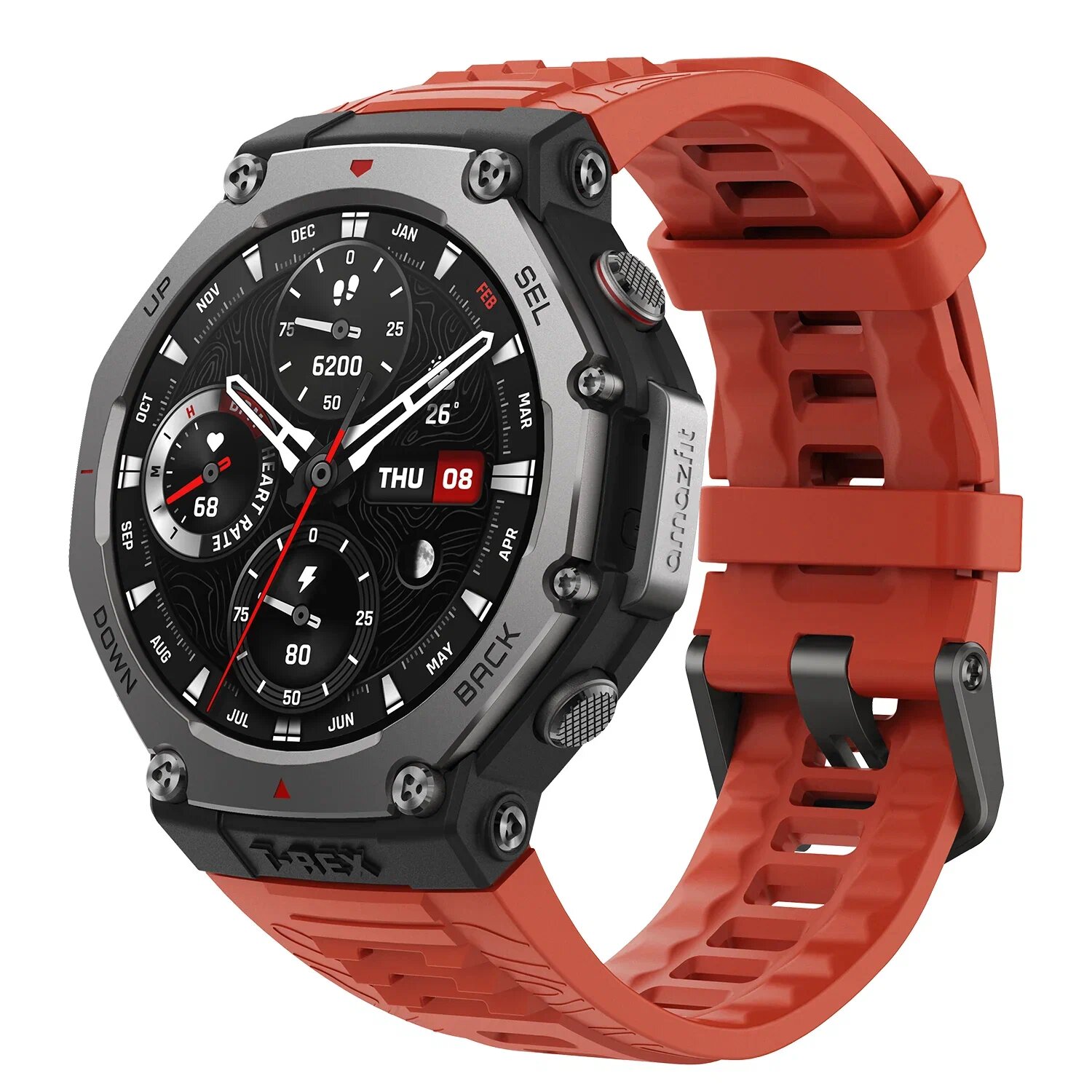 Смарт-часы Amazfit T-Rex A2323, AMOLED, IP68, Bluetooth 5.2,