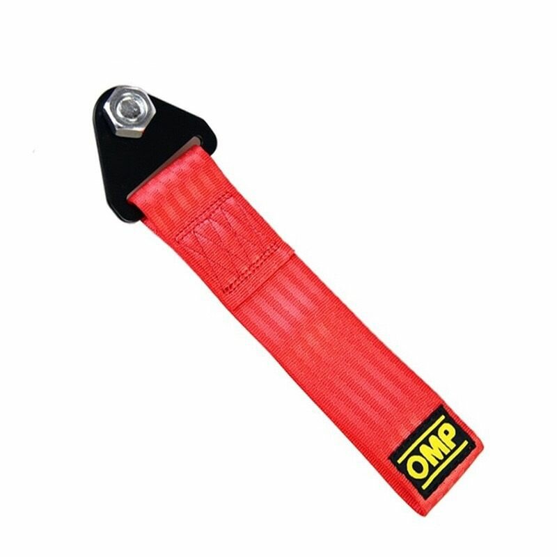 Петля буксировочная JDM OMP-Style ждм 25см красная