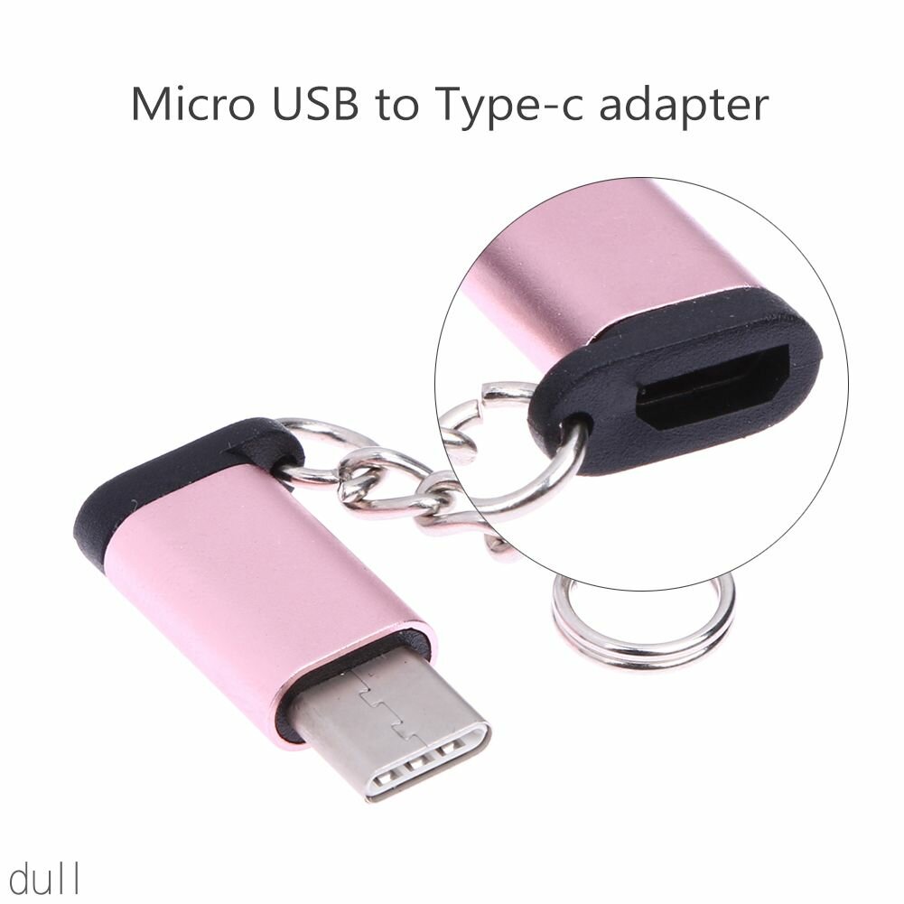 Переходник Micro-USB USB Type-C, розовое золото, 20 10 4 мм