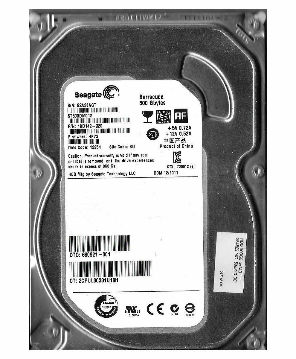Жесткий диск HP 250Gb 7200 SATAII 3.5" HDD 587146-001