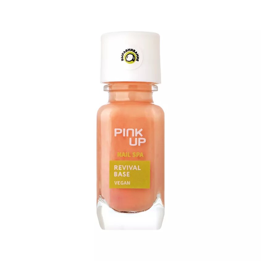 Базовое средство для питания и выравнивания ногтей PINK UP `NAIL SPA` Revival base с экстрактом каштана 11 мл
