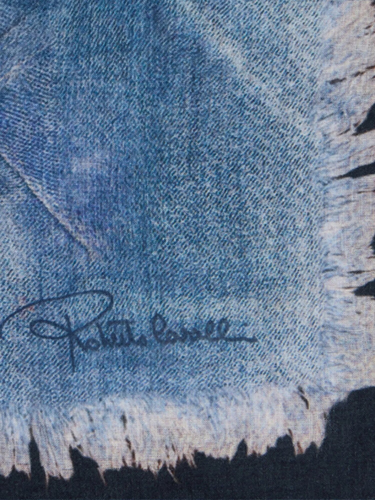 Шарф Roberto Cavalli для девочек, blue — фото 1