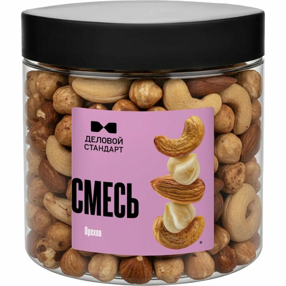 Ореховая смесь Деловой Стандарт в банке, 250 г, 2341587