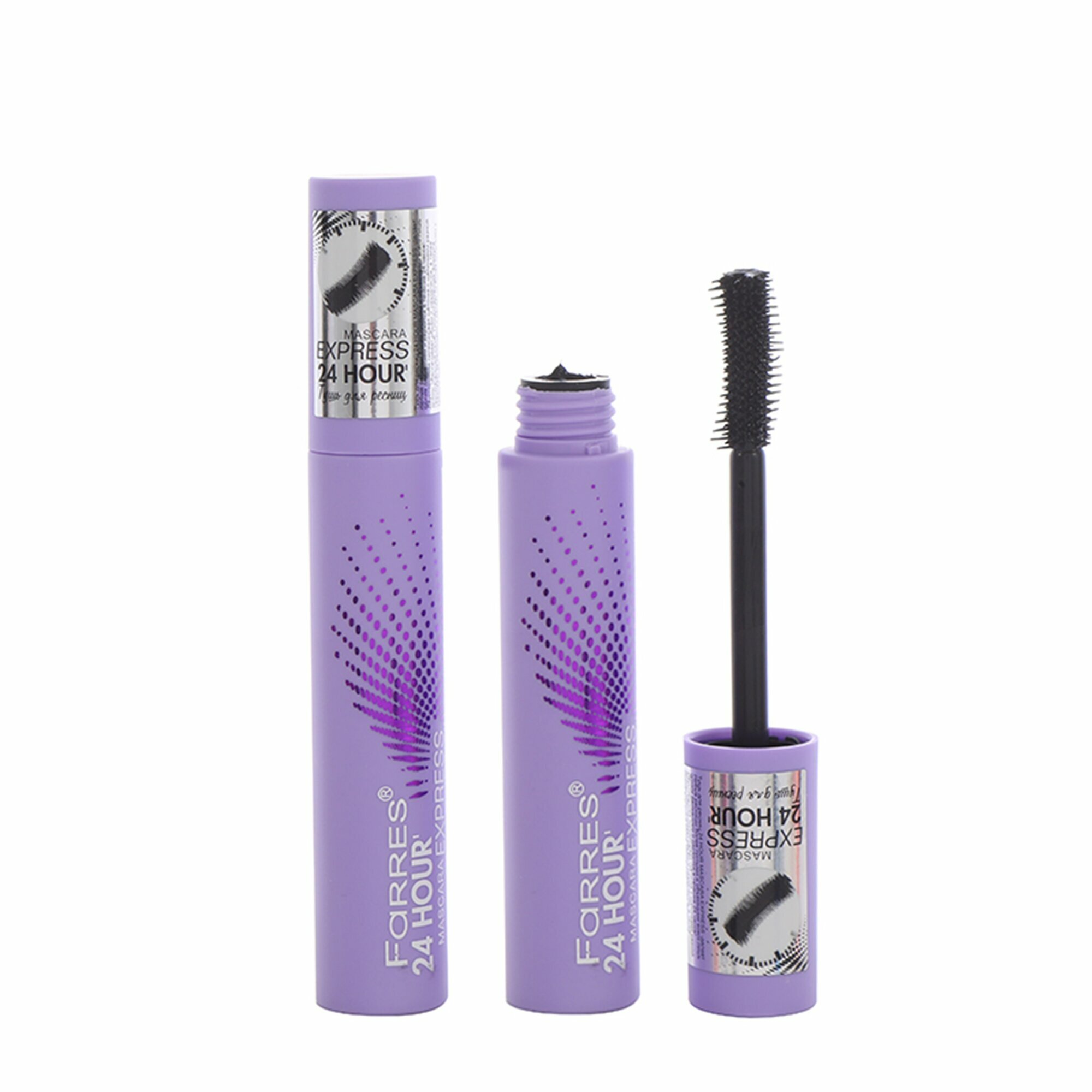 Тушь для ресниц Farres cosmetics Express 24 Hour 6045 тон 3, черная, 12 мл