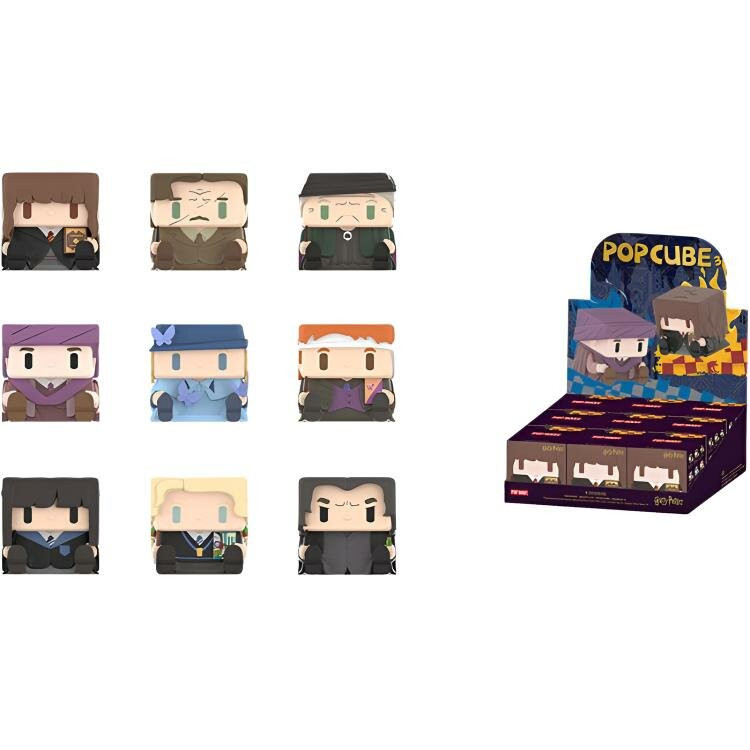 POP MART Harry Potter ПЛА (POP) CUBE 3 Креативный Милый стиль Слепые коробки 1 слепой бокс Целая коробка 9 шт