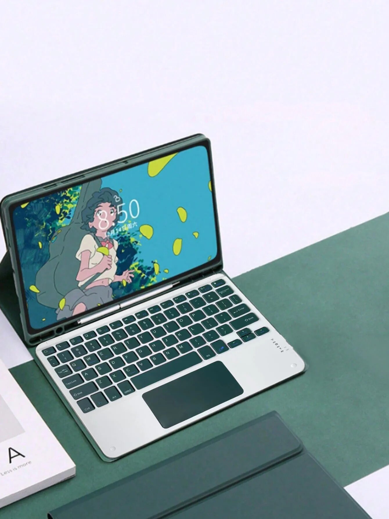Беспроводная клавиатура T-WOLF dark green для iPad